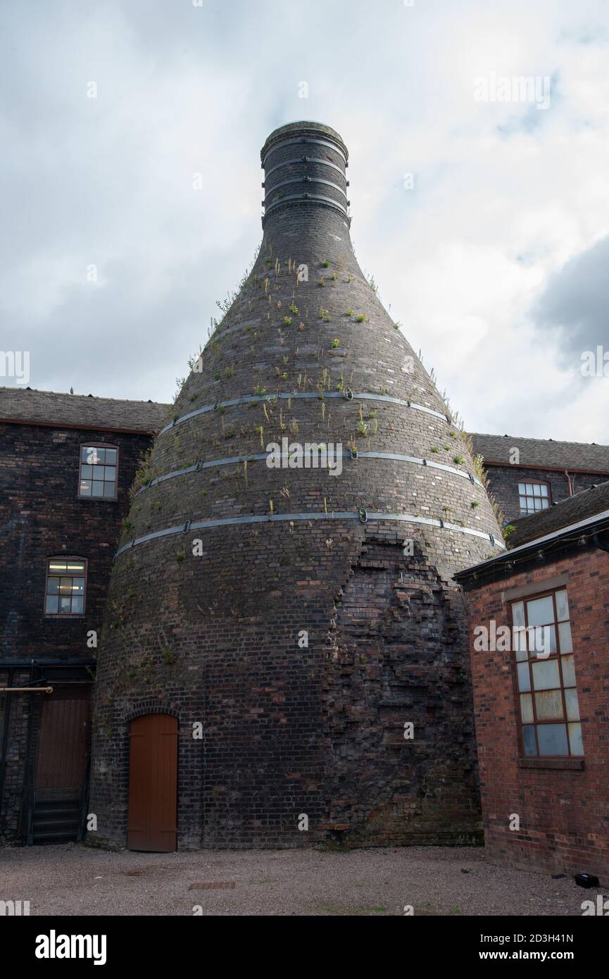 The Bottle kiln, Middleport Pottery, Stoke on Trent, England. A ...