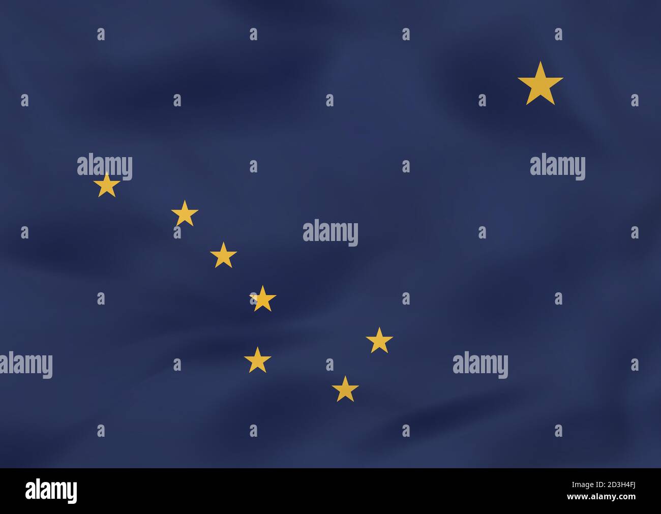 Alaska Waving Flag Alaska State Flag Background Texturevector Illustration Stock Vector Image