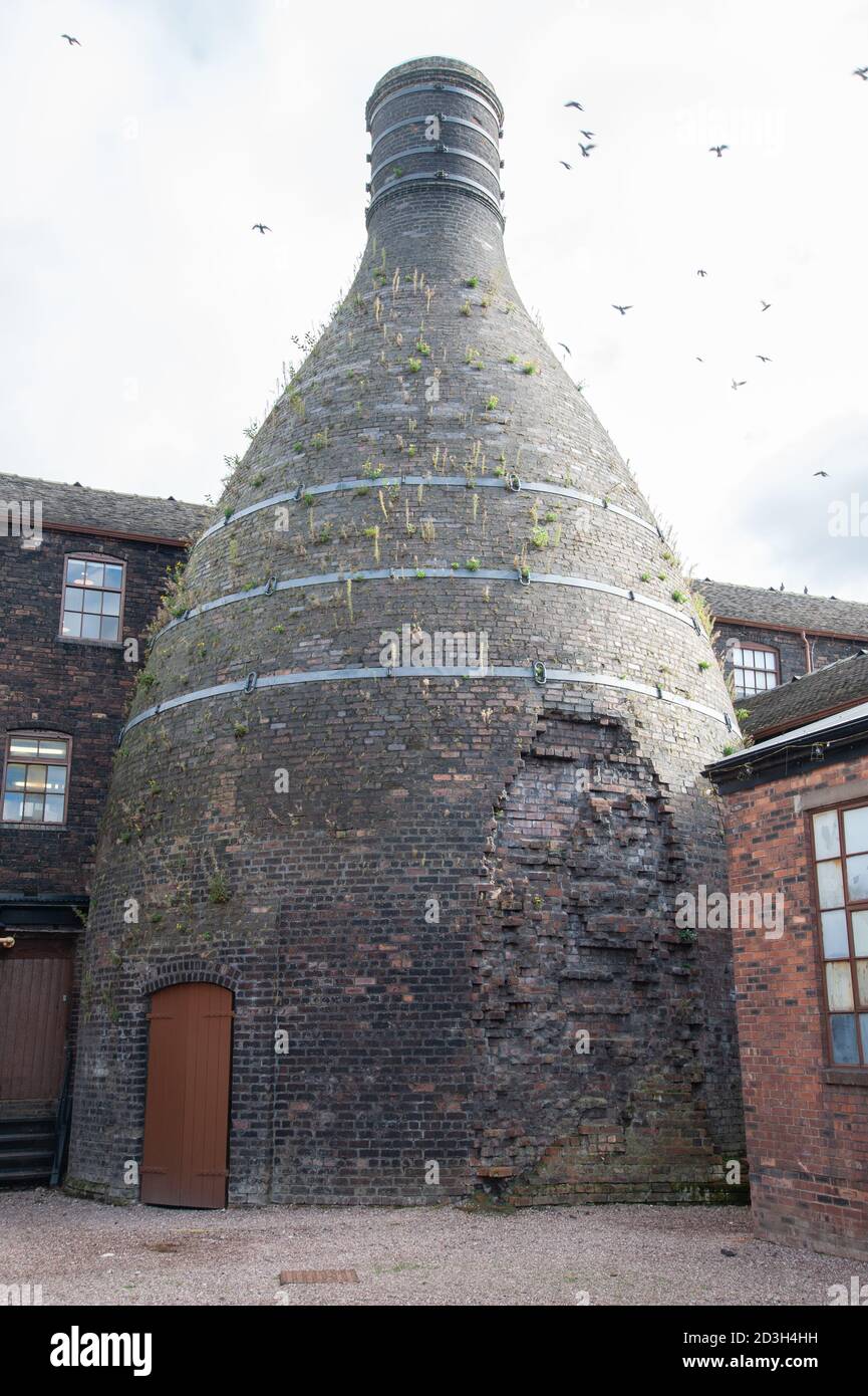 The Bottle kiln, Middleport Pottery, Stoke on Trent, England. A ...