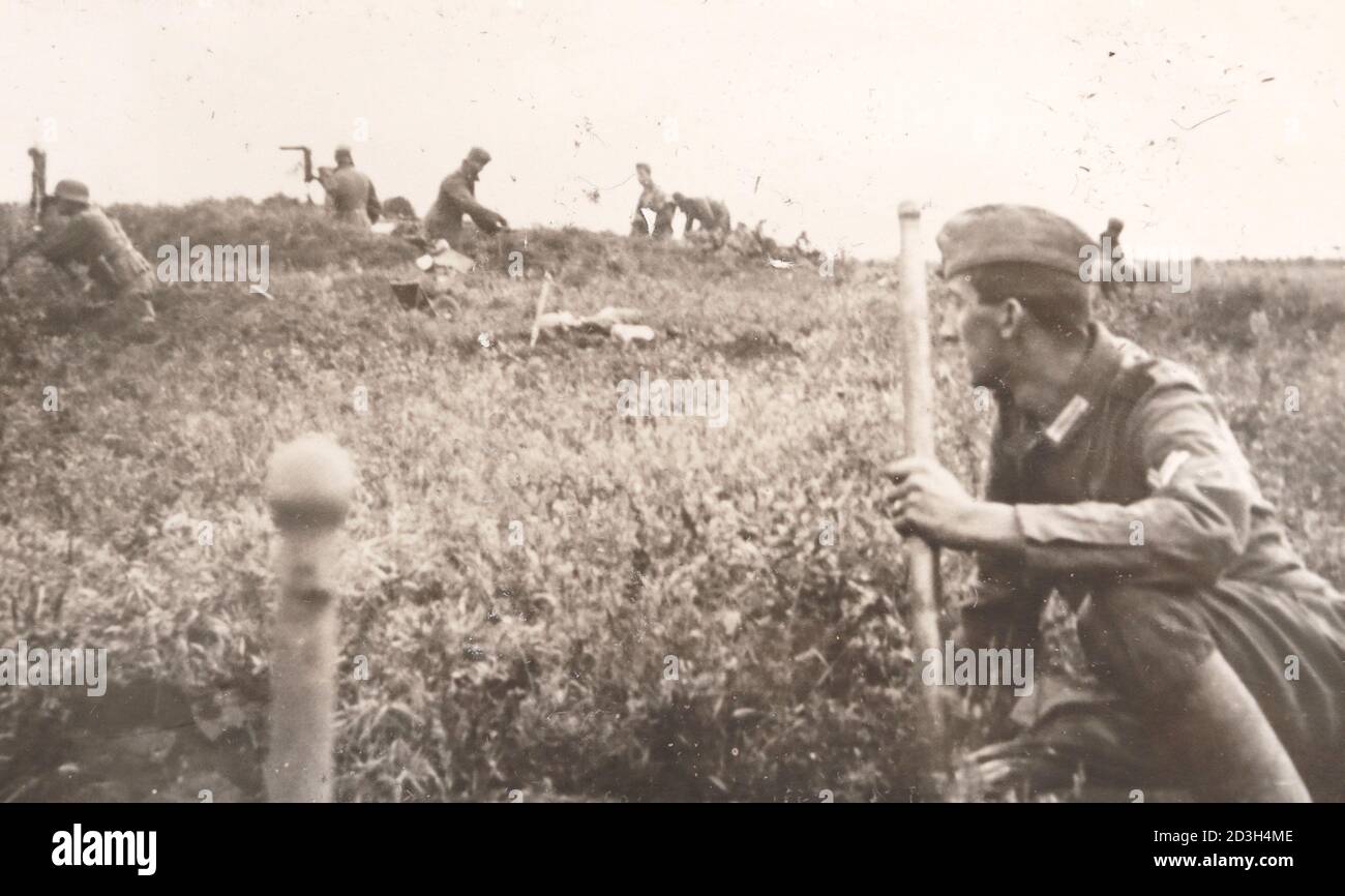 German soldiers on exercises during the World War II Stock Photo - Alamy