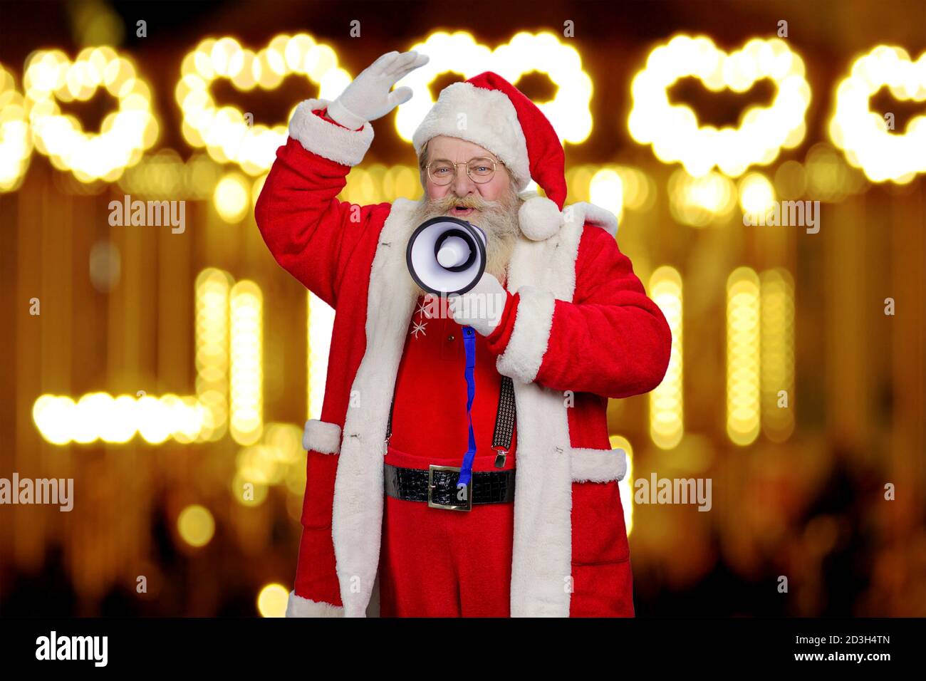 Santa claus megaphone hi-res stock photography and images - Alamy