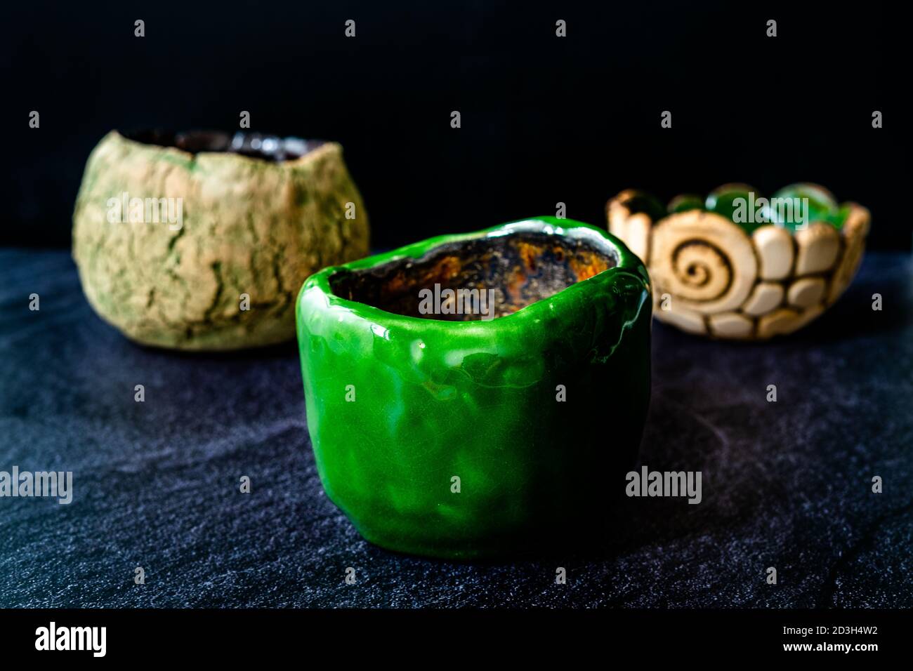 Handmade Assorted Many Different Bright Multicolored Ceramic Bowls and ...