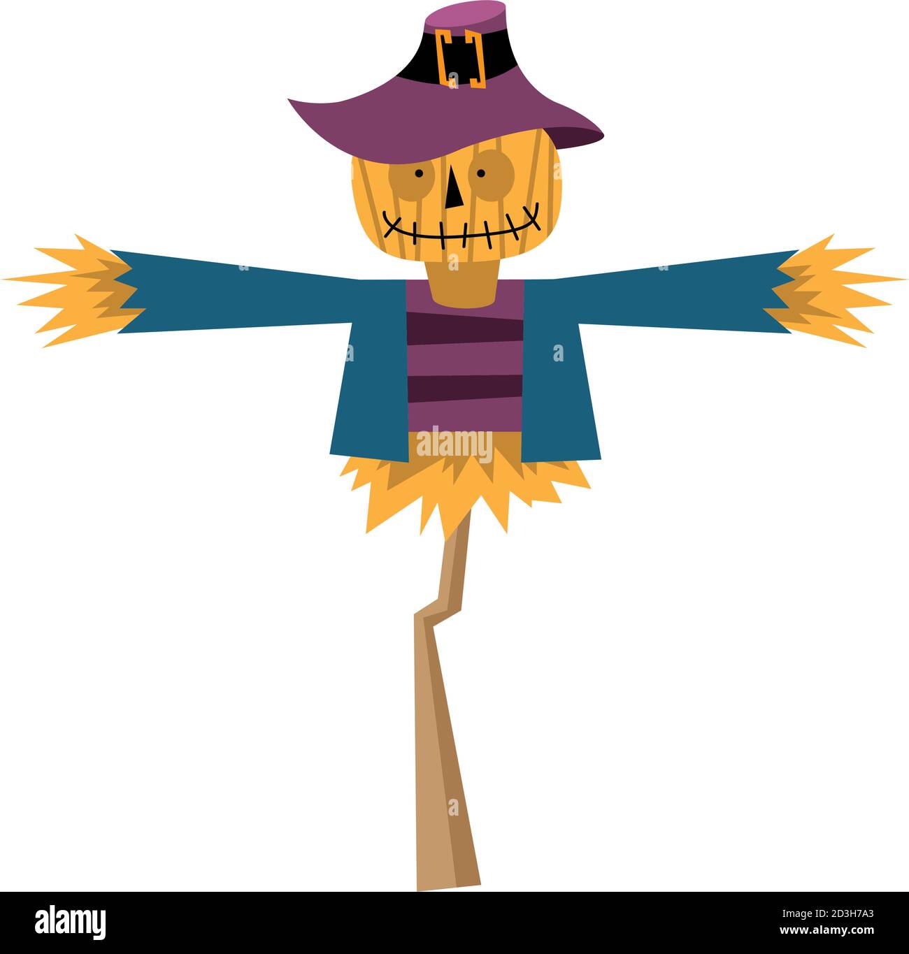 Scary Cartoon Scarecrow