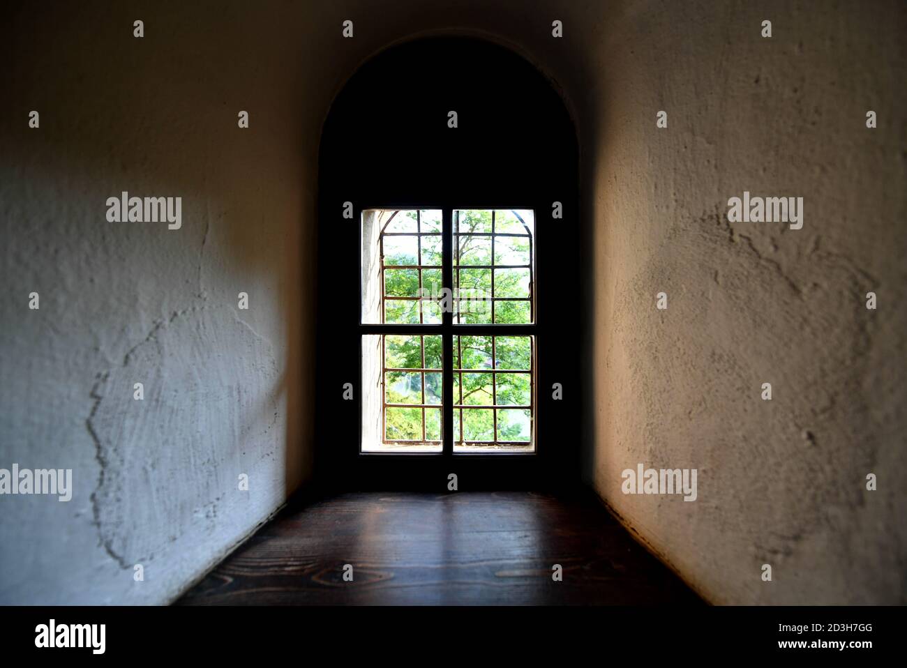 Window inside Bran castle in Transylvania Romania Stock Photo - Alamy