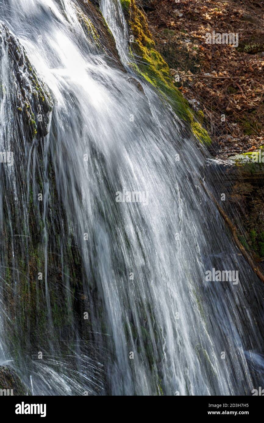 Waterfall falling over a cliff Stock Photo - Alamy