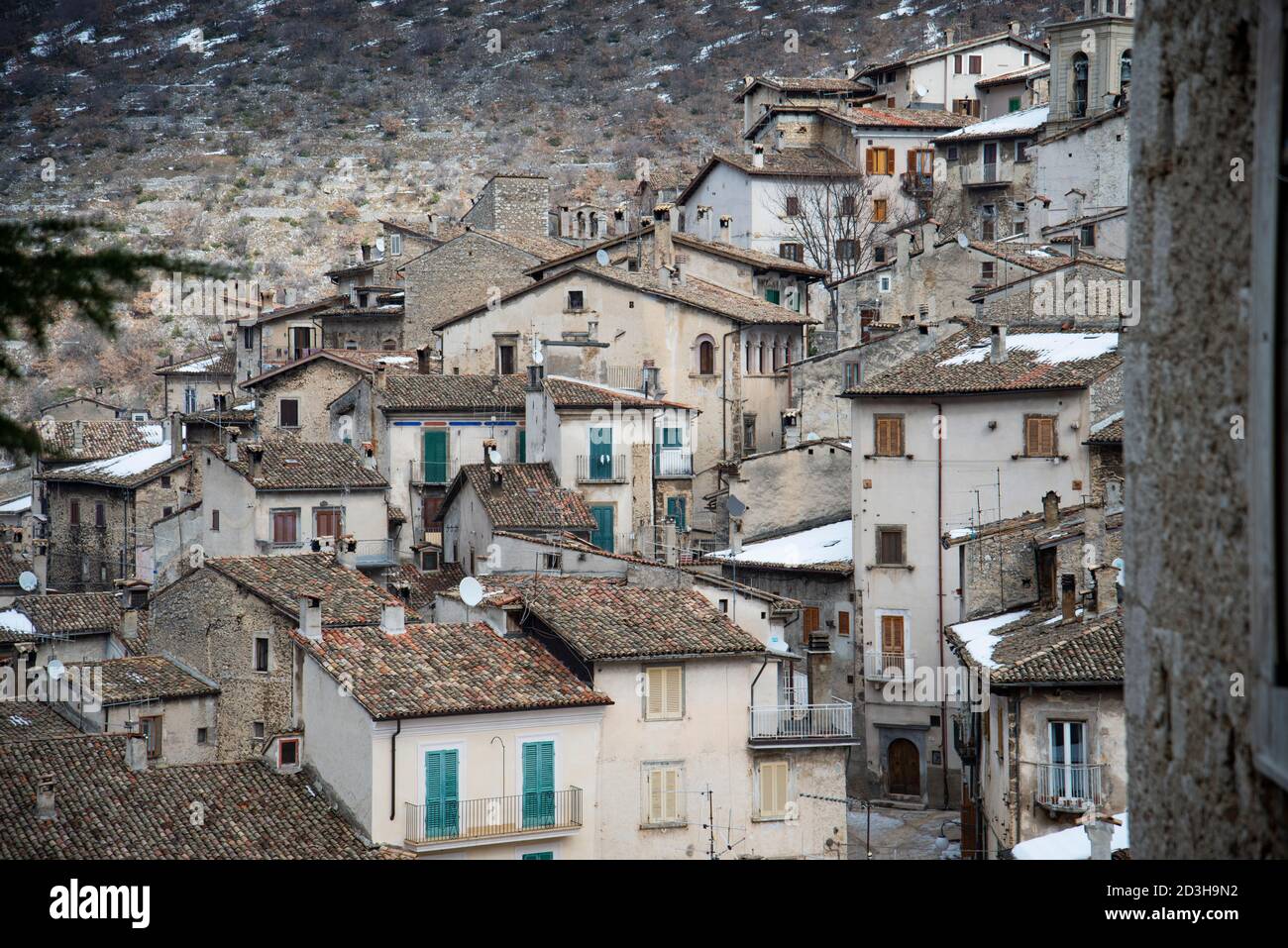 The view of the old Scanno village in Abruzzo, Italy Stock Photo - Alamy