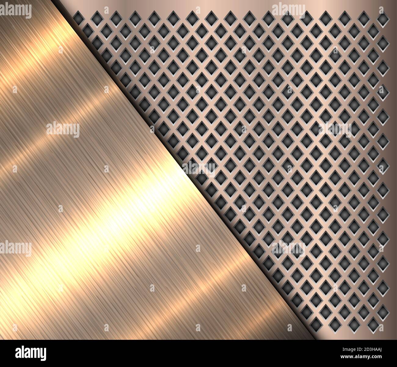 Silver gold metal background, 3D shiny metallic chrome plate Stock ...