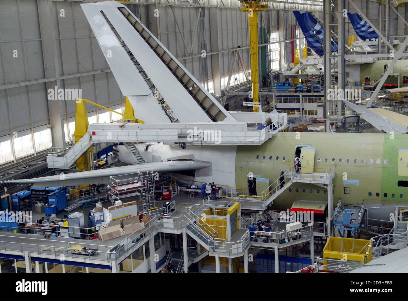 Three double decker planes hi-res stock photography and images - Alamy