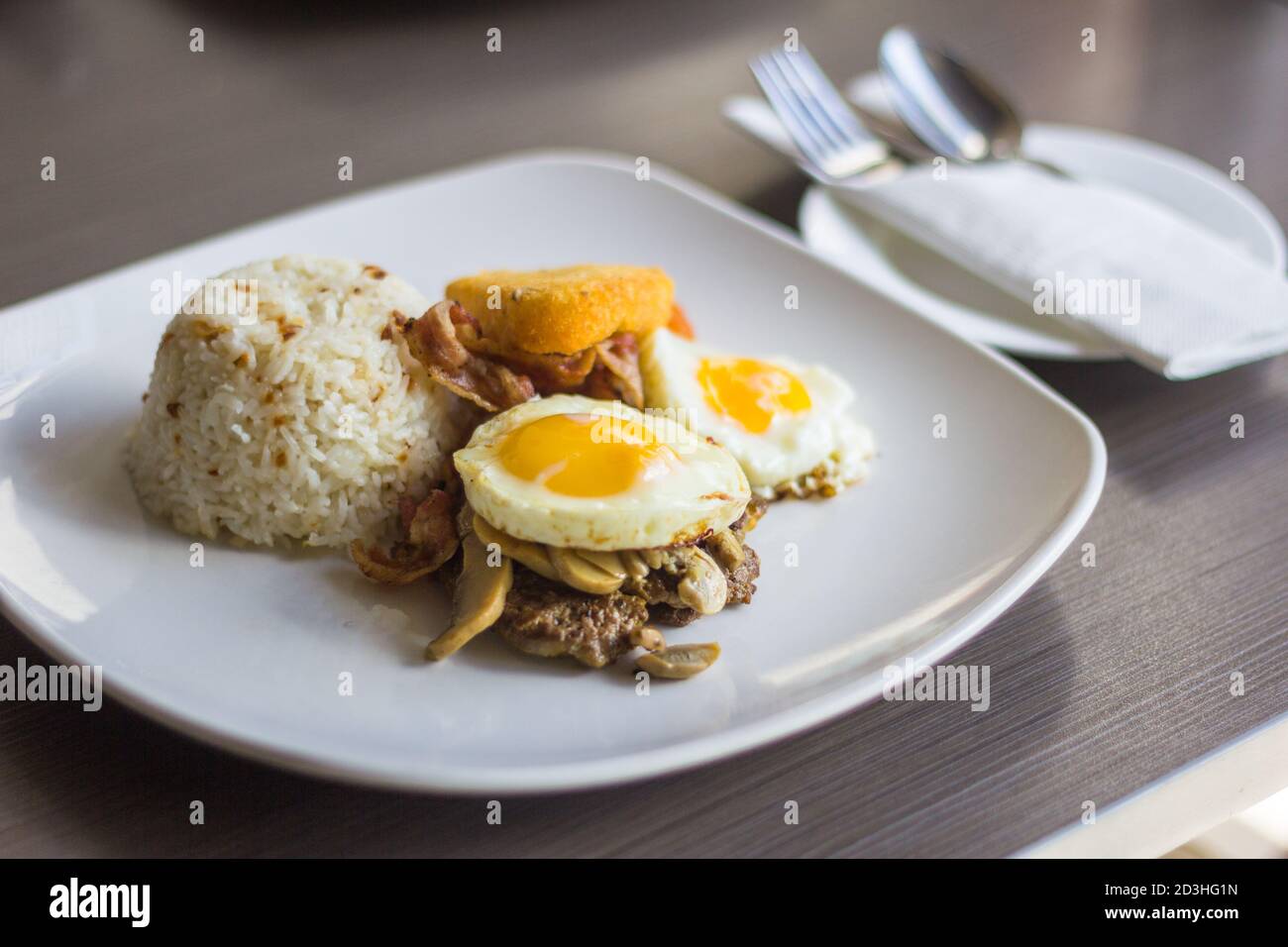 Breakfast food at a local restaurant in Cebu City Stock Photo - Alamy