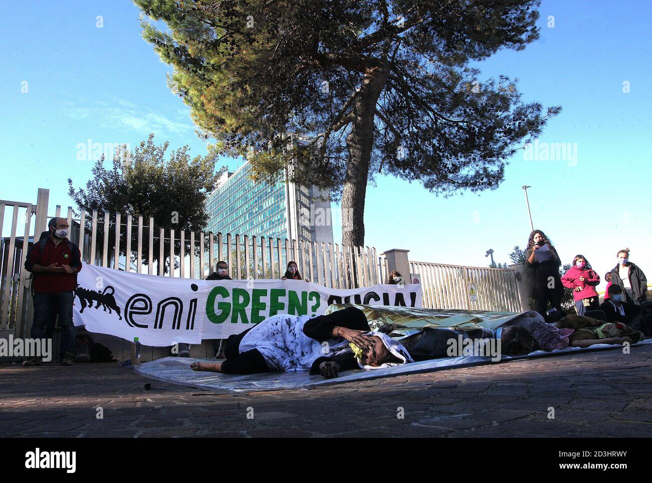 Rome, Italy. 08th Oct, 2020. Rome, Extinction Rebellion demonstration ...