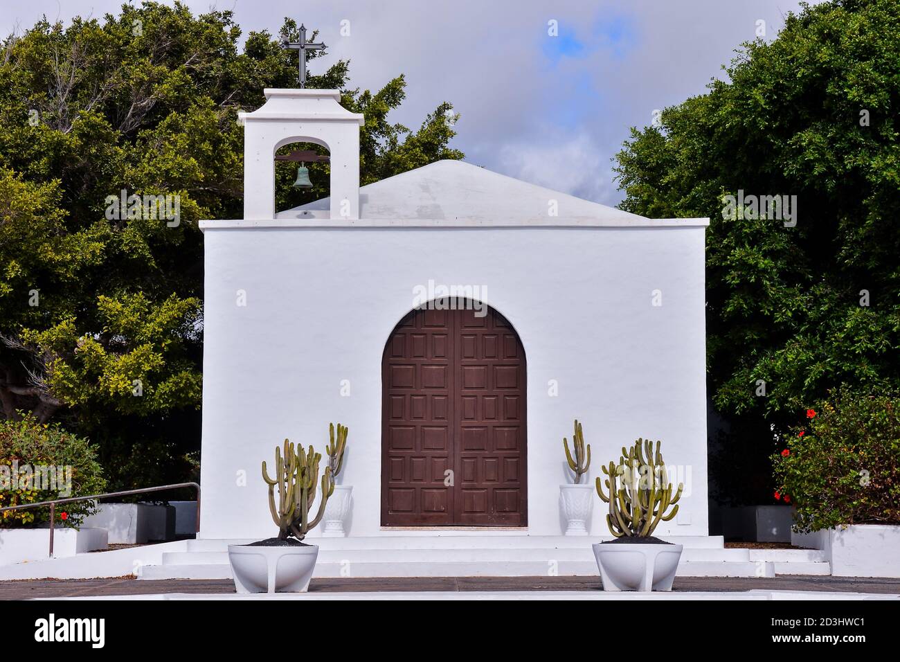 Small Church in Spain Stock Photo - Alamy