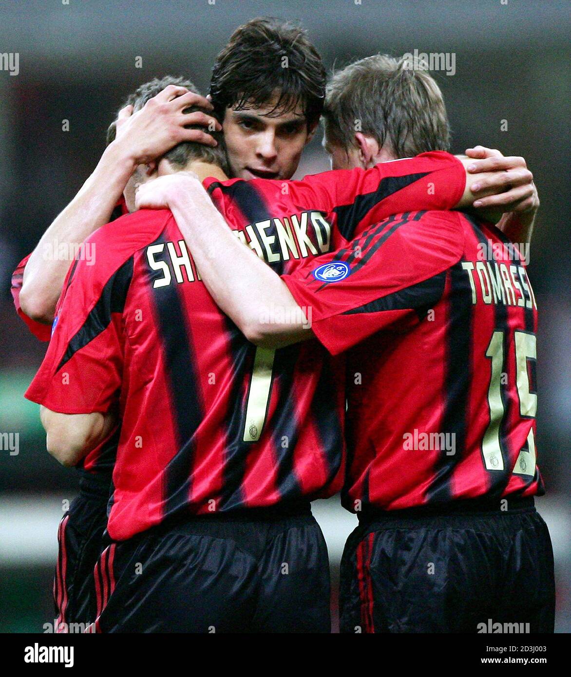Ac milan shevchenko celebrates team hi-res stock photography and images ...