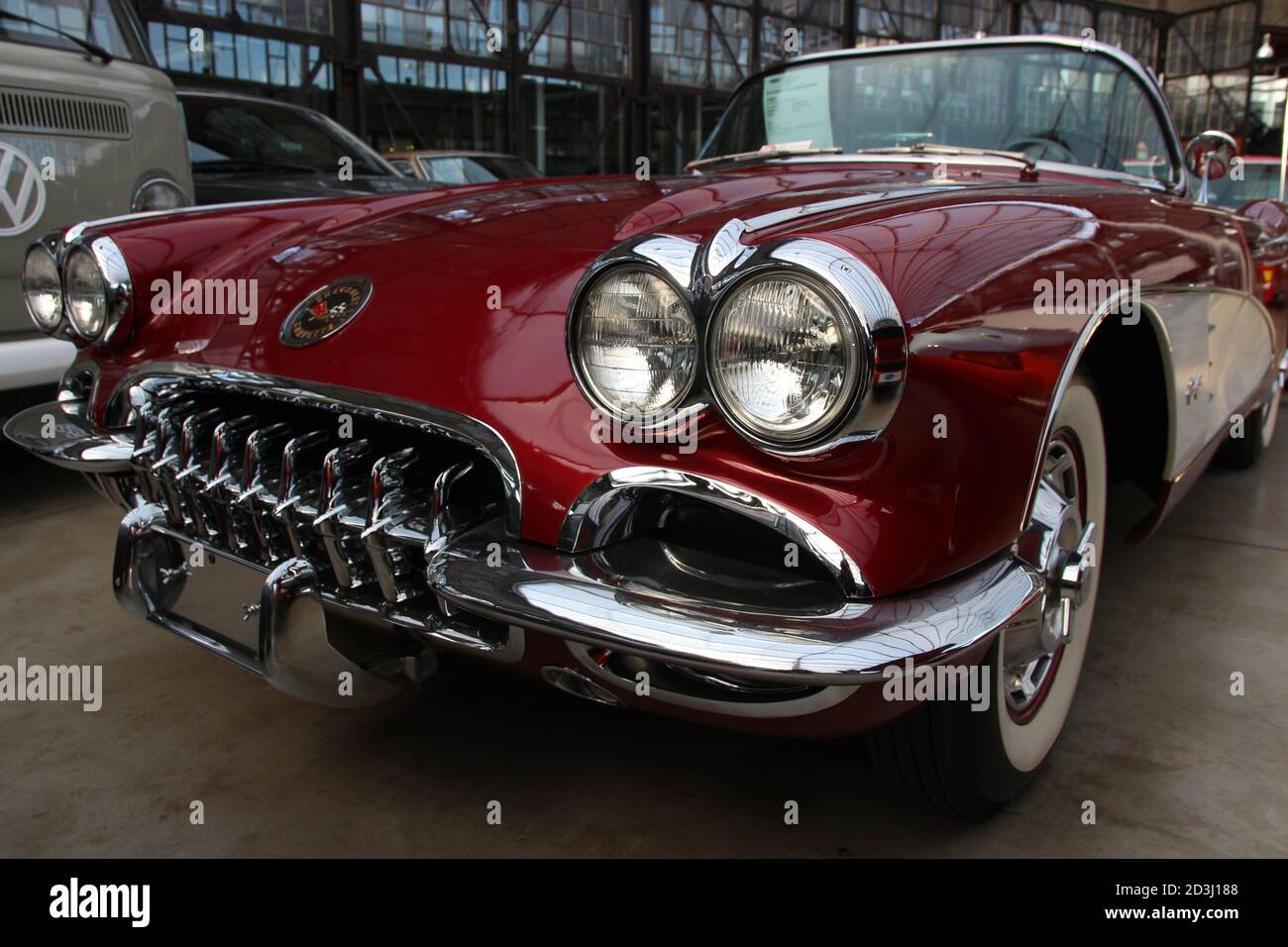 A dark red Chevrolet Corvette Stock Photo - Alamy