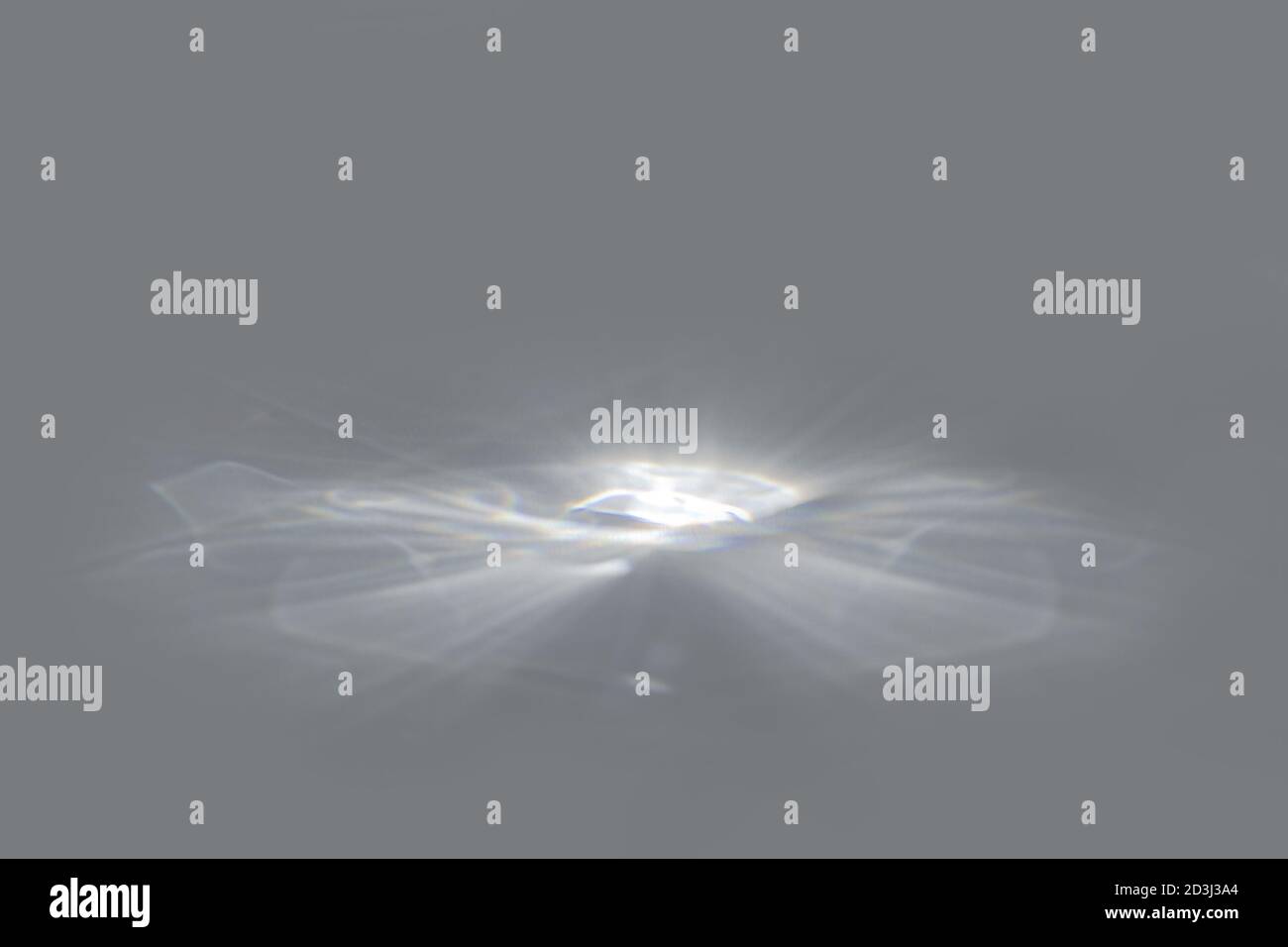 scene with gray background and organic drop shadows and rays of light ...