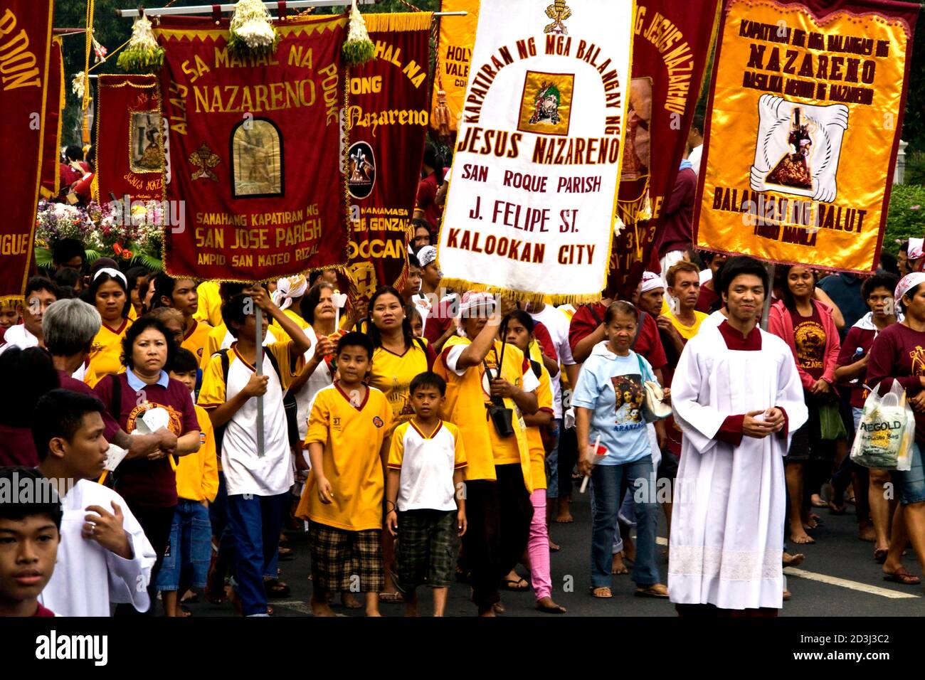 images of the celebration of the Black Nazarene procession in the ...