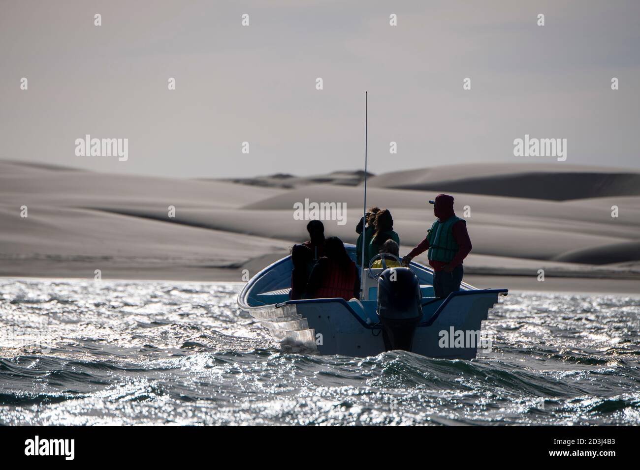 Magdalena Bay Adolfo Lopez Mateos fisherman boat Baja California Sur ...