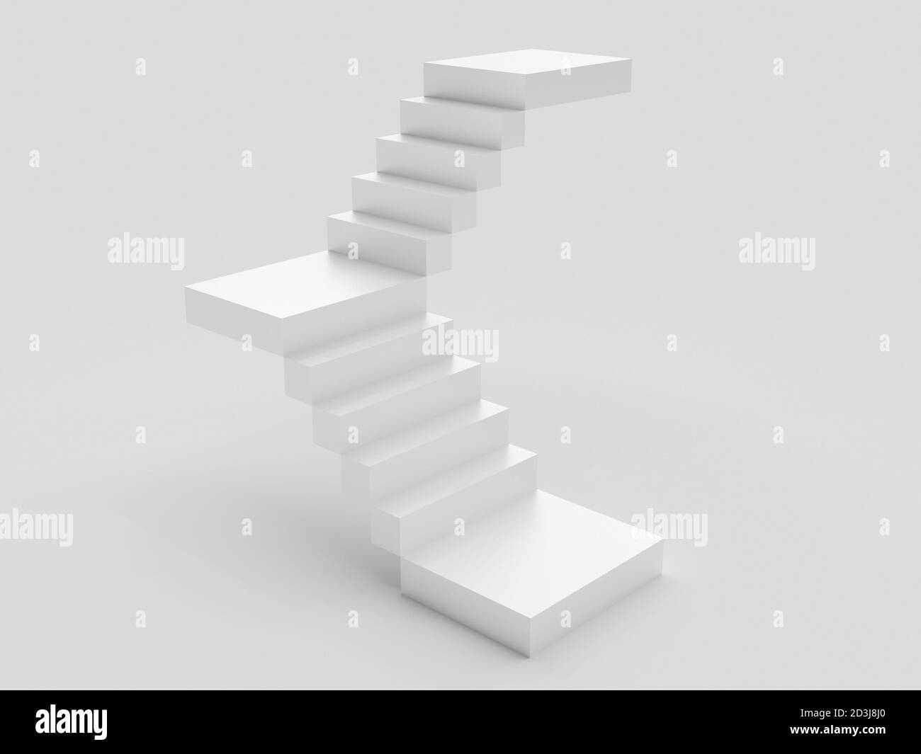 Abstract staircase. Stairs with steps, business concept. 3d rendering ...