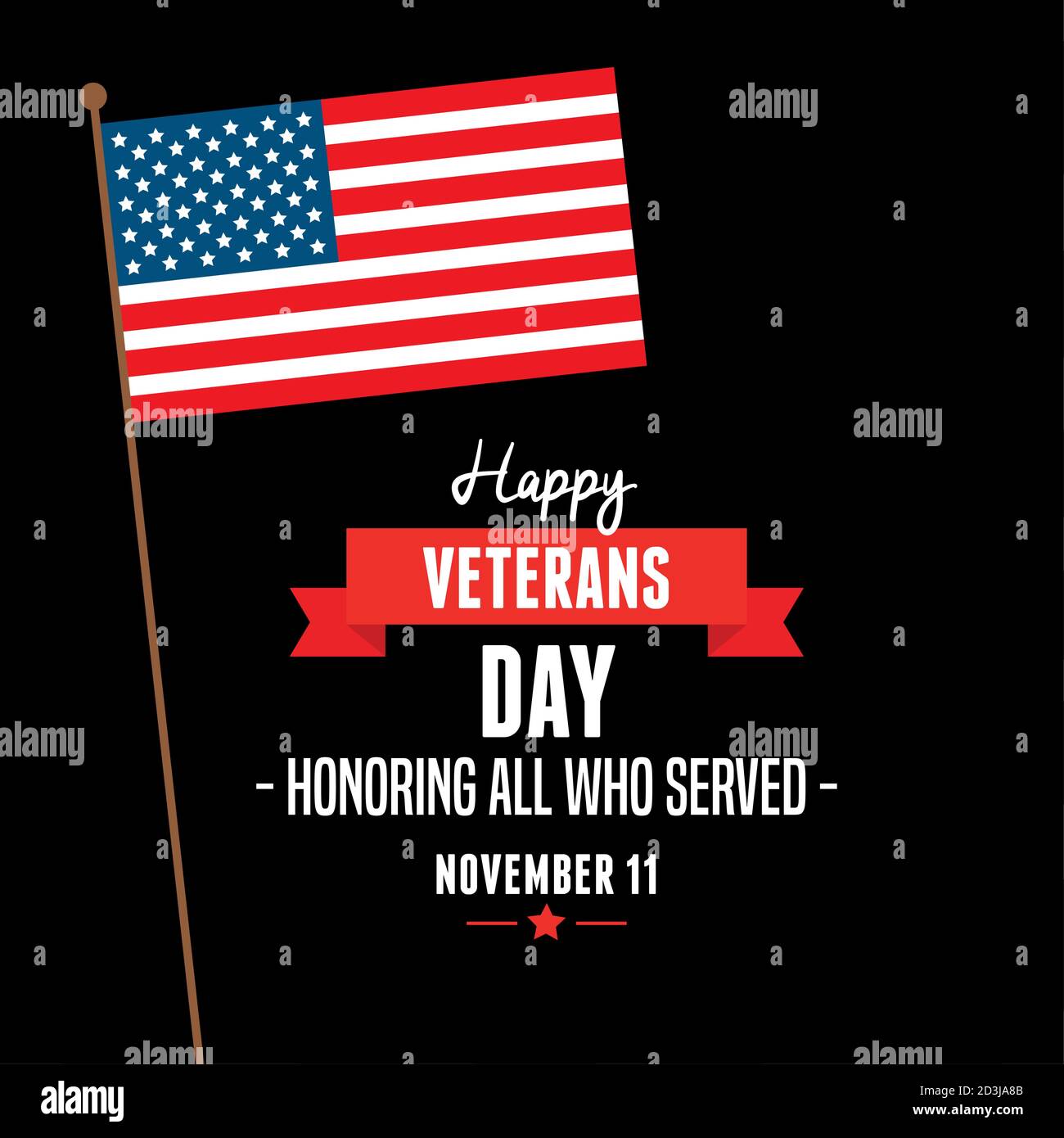 flag of united states in veterans day Stock Vector Image & Art - Alamy