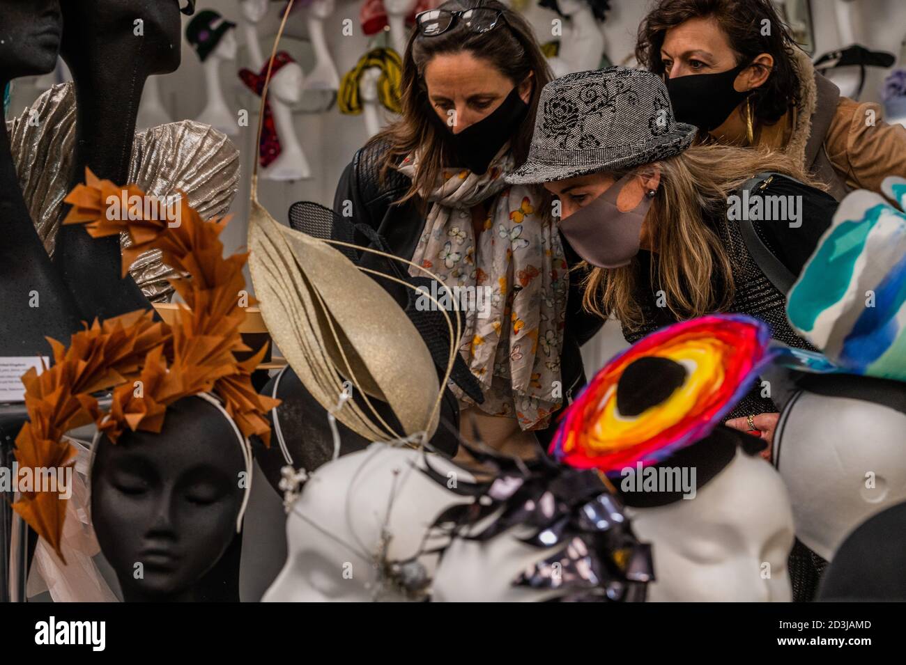 London, UK. 08th Oct, 2020. The official London Hat Week exhibition - To the Future and Back ...