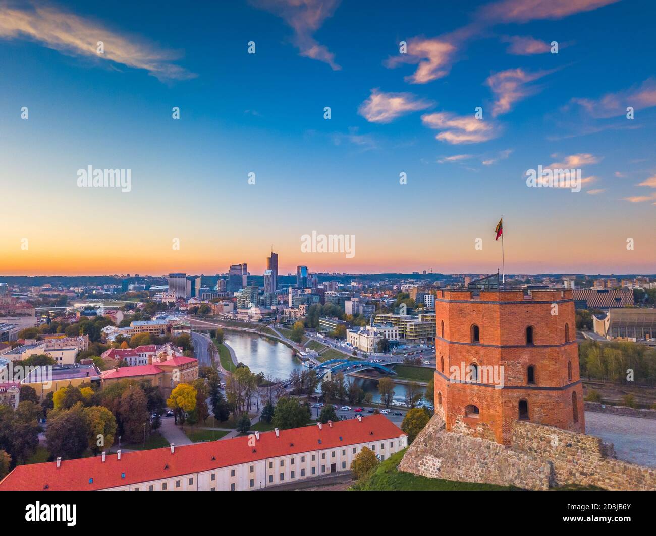 Gediminas castle tower in Vilnius, Capital of Lithuania Stock Photo - Alamy