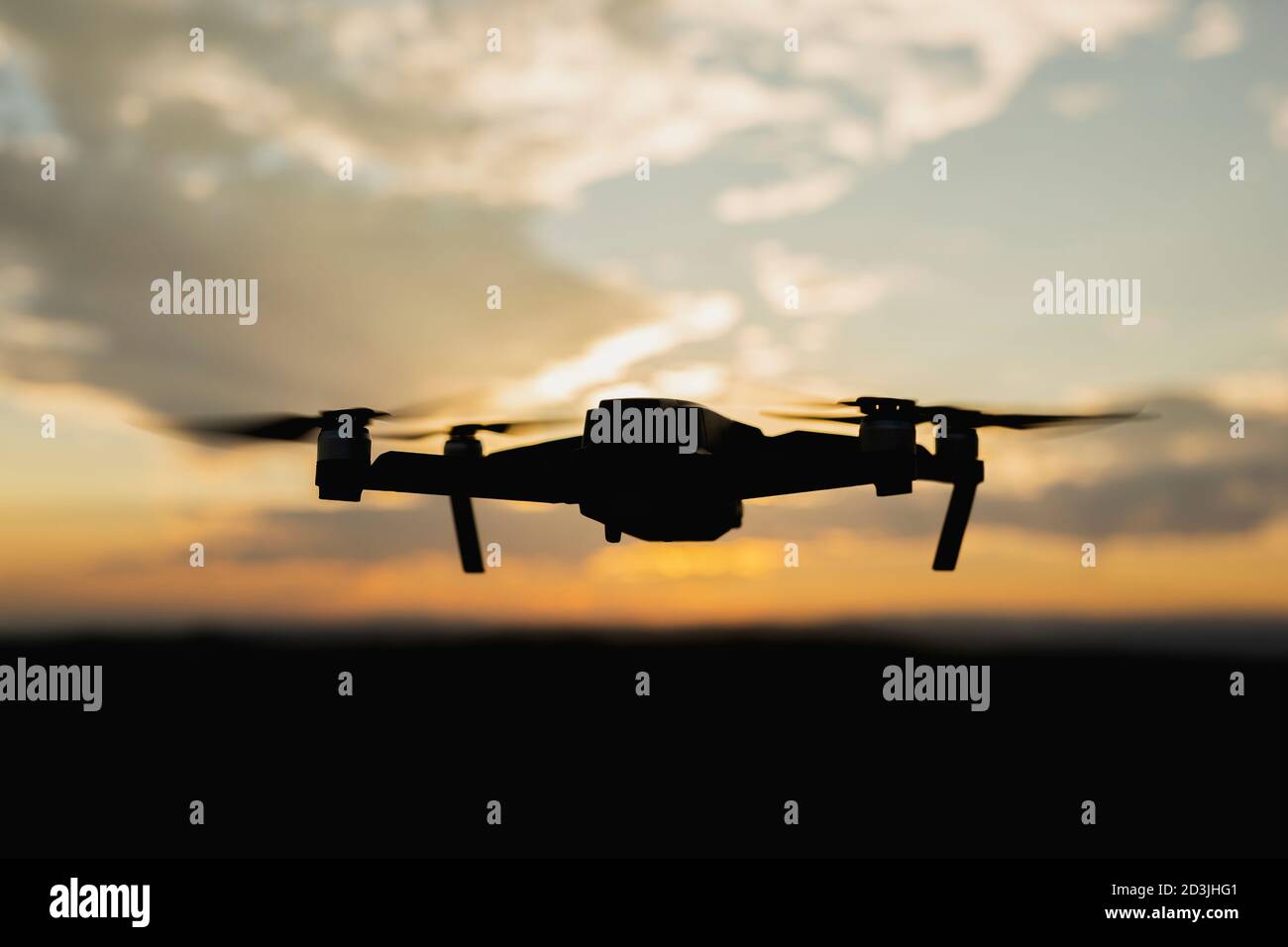 Drone silhouette hi-res stock photography and images - Alamy