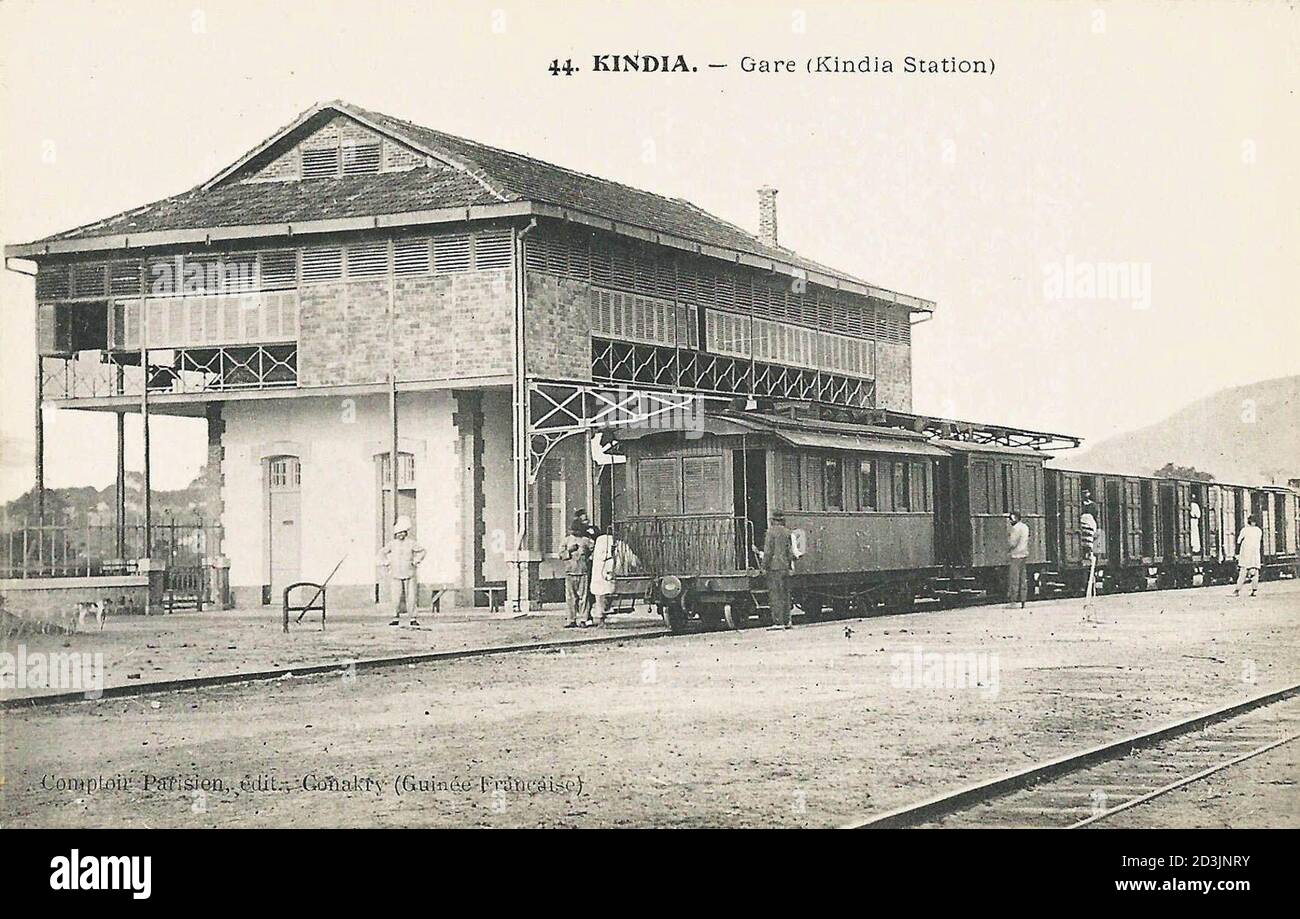 French Guinea. Kindia. Station Stock Photo - Alamy