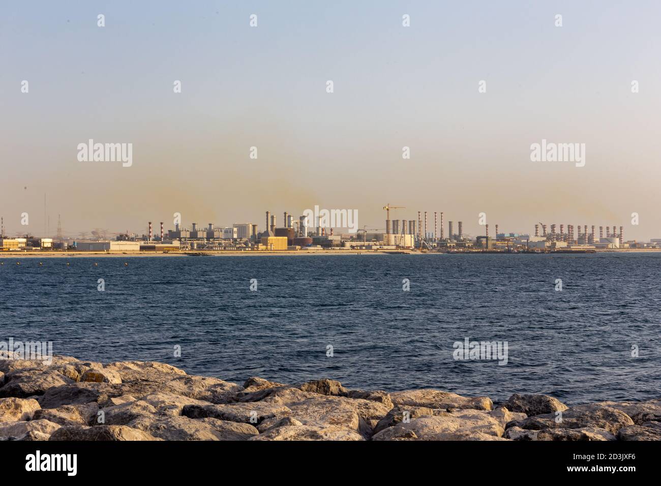 Dubai, UAE, 06/09/20. DEWA Jebel Ali Power Plant and Desalination ...