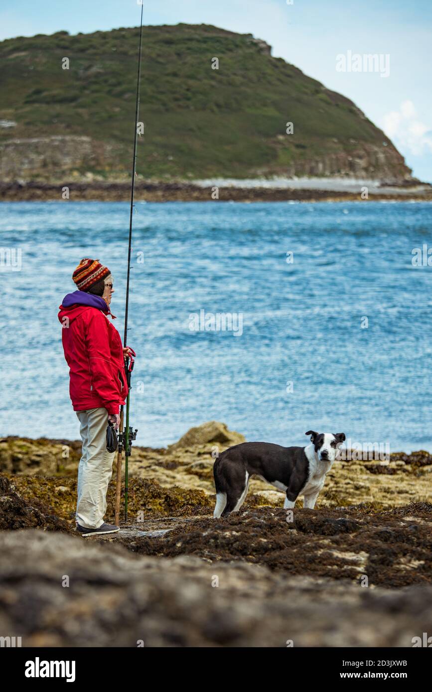 Female lady angler hi-res stock photography and images - Alamy