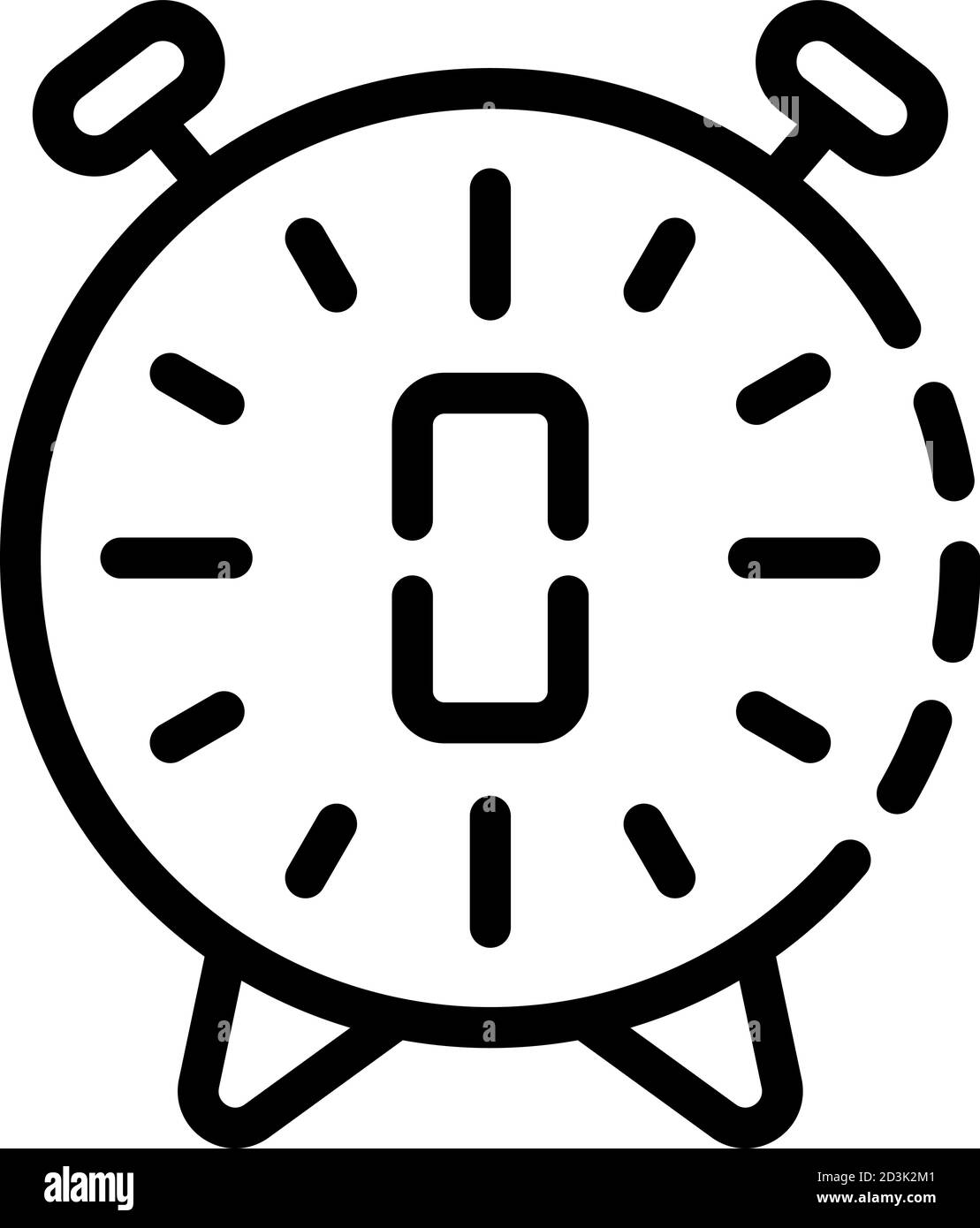 Digital timer icon, outline style Stock Vector Image & Art - Alamy