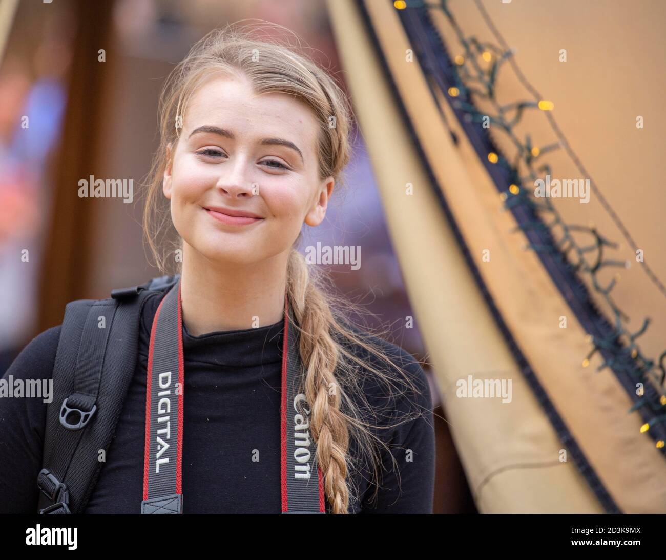 Camera strap around neck hi-res stock photography and images - Alamy