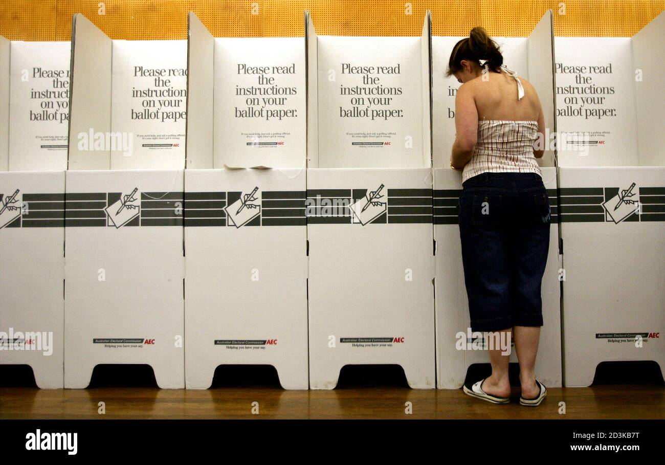 Australian ballot paper hi-res stock photography and images - Alamy