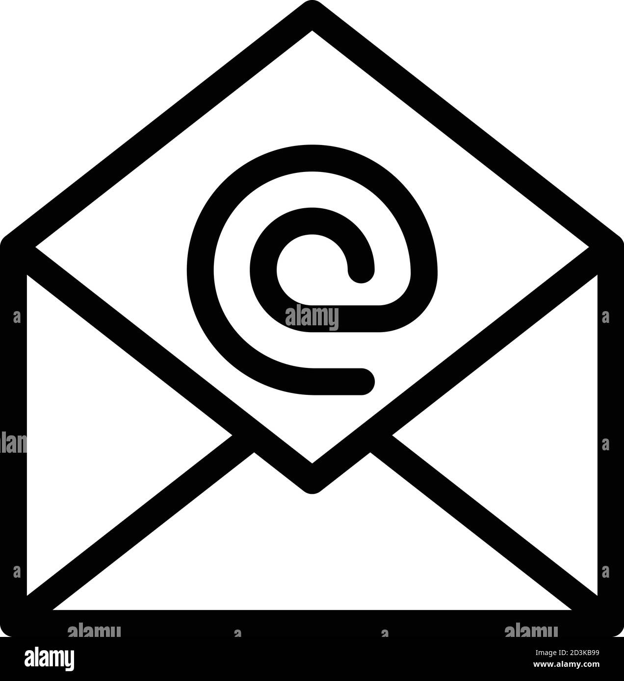 Mail envelope icon, outline style Stock Vector Image & Art - Alamy