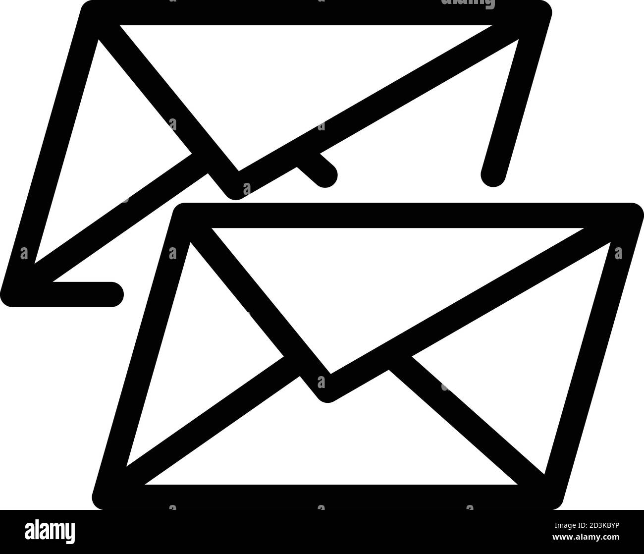 Card envelope icon, outline style Stock Vector Image & Art - Alamy
