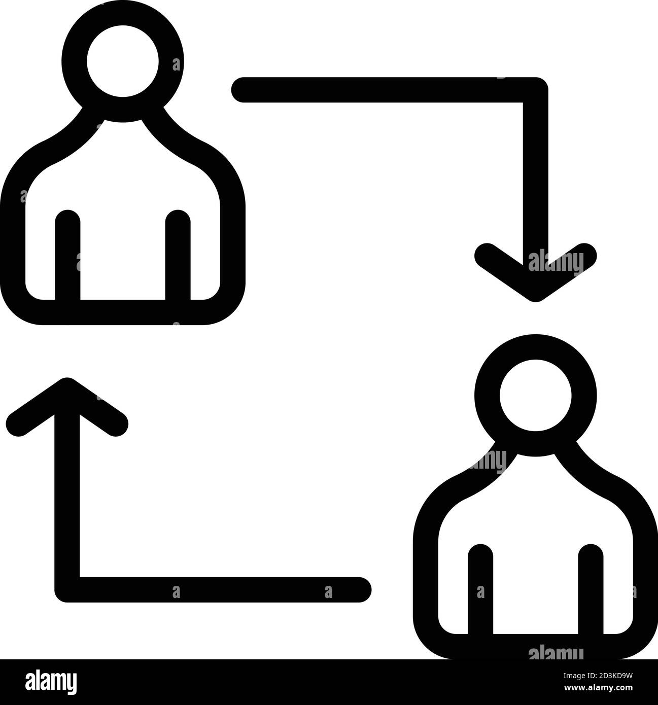 Person comparison icon, outline style Stock Vector Image & Art - Alamy
