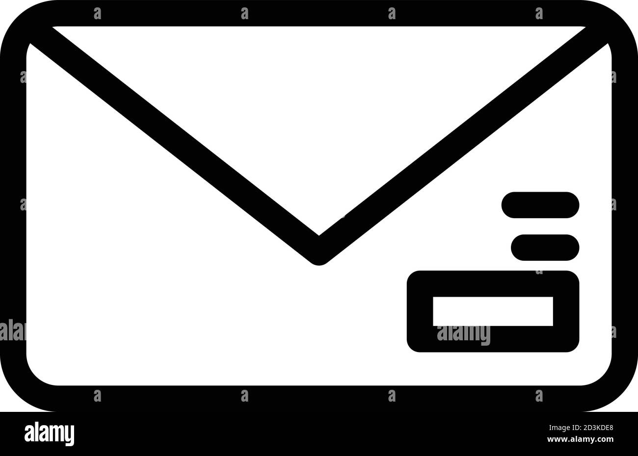 Classic envelope icon, outline style Stock Vector Image & Art - Alamy