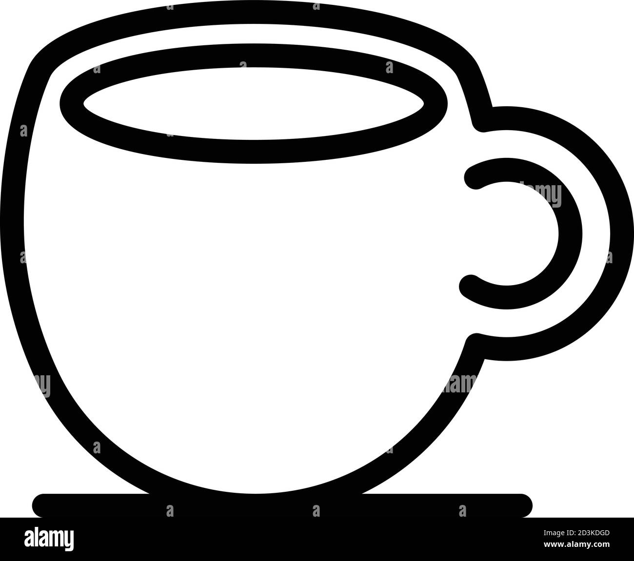 Ceramic cup icon, outline style Stock Vector Image & Art - Alamy