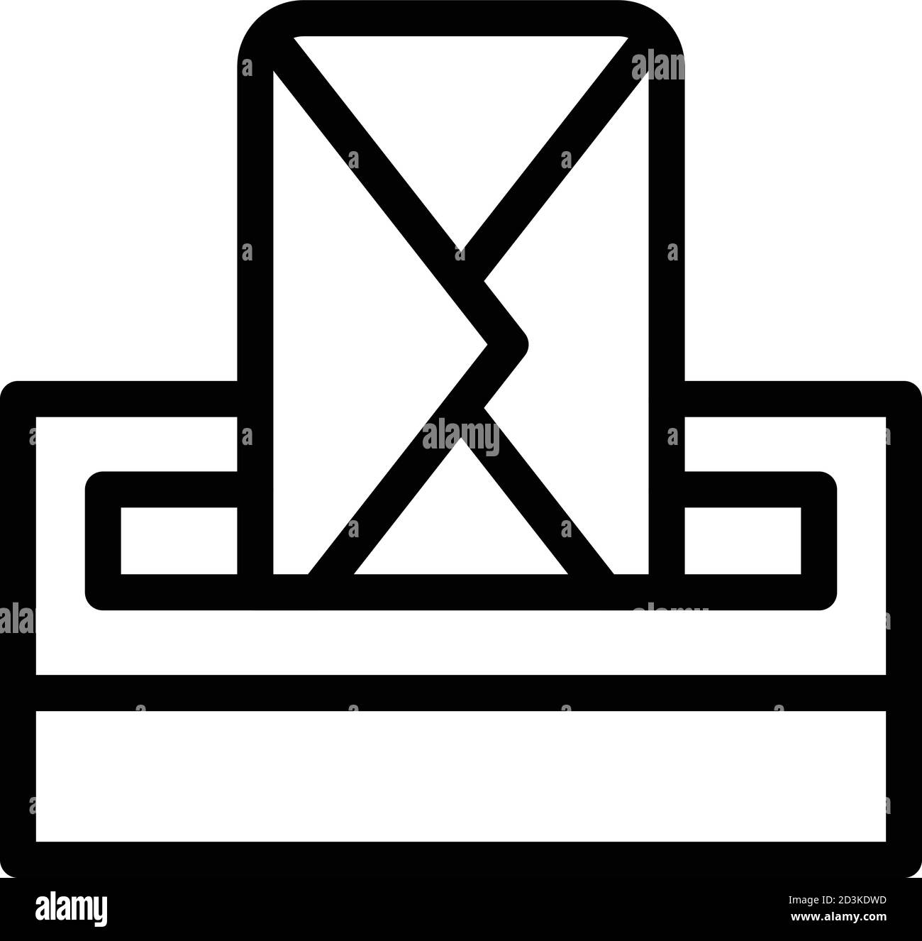 Envelope mail box icon, outline style Stock Vector Image & Art - Alamy