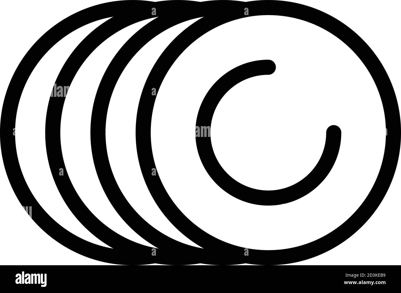 Plate shelf icon, outline style Stock Vector Image & Art - Alamy