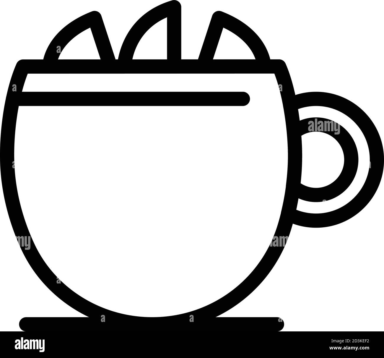 Mug tea lemon icon, outline style Stock Vector Image & Art - Alamy