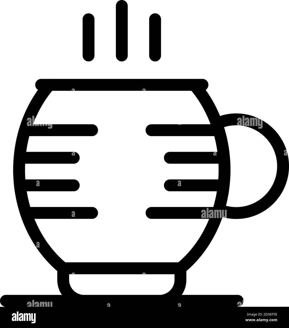 Chocolate mug icon, outline style Stock Vector Image & Art - Alamy