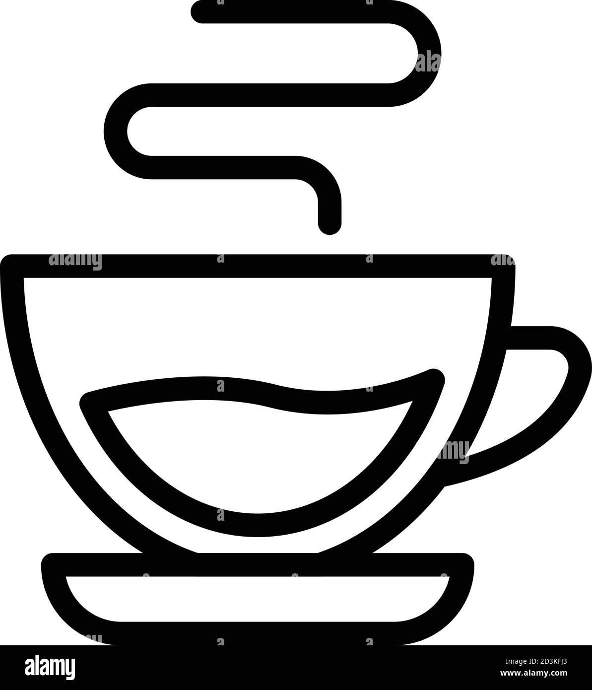 Drink cup icon, outline style Stock Vector Image & Art - Alamy