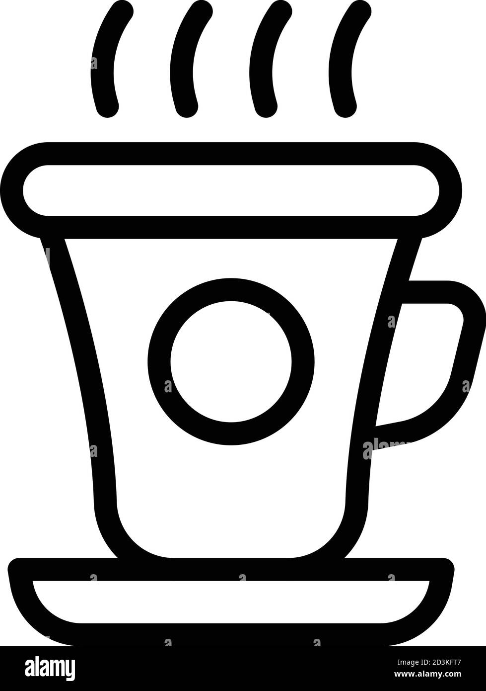 Small mug icon, outline style Stock Vector Image & Art - Alamy
