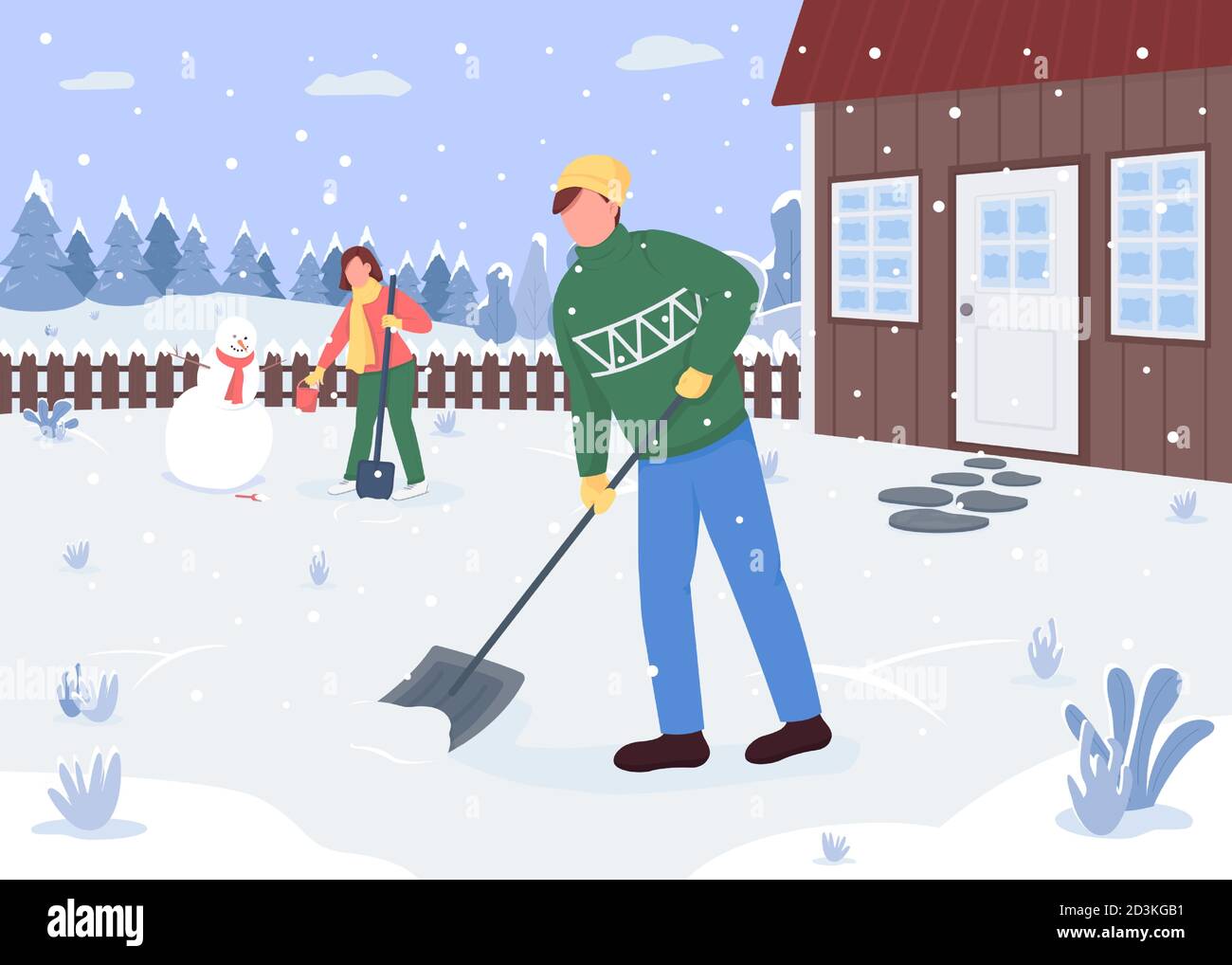 Cleaning house christmas Stock Vector Images - Alamy