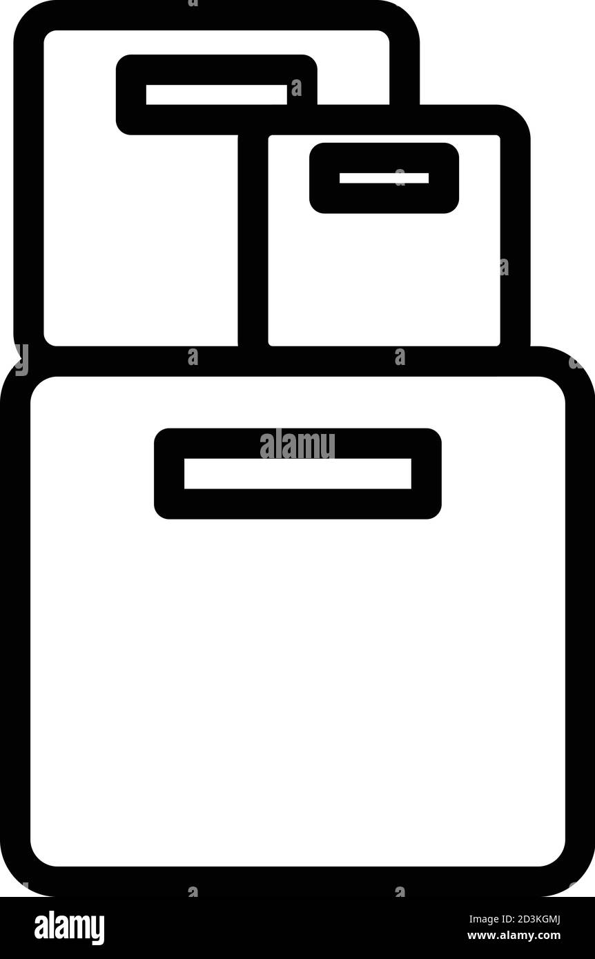 Office box icon, outline style Stock Vector Image & Art - Alamy