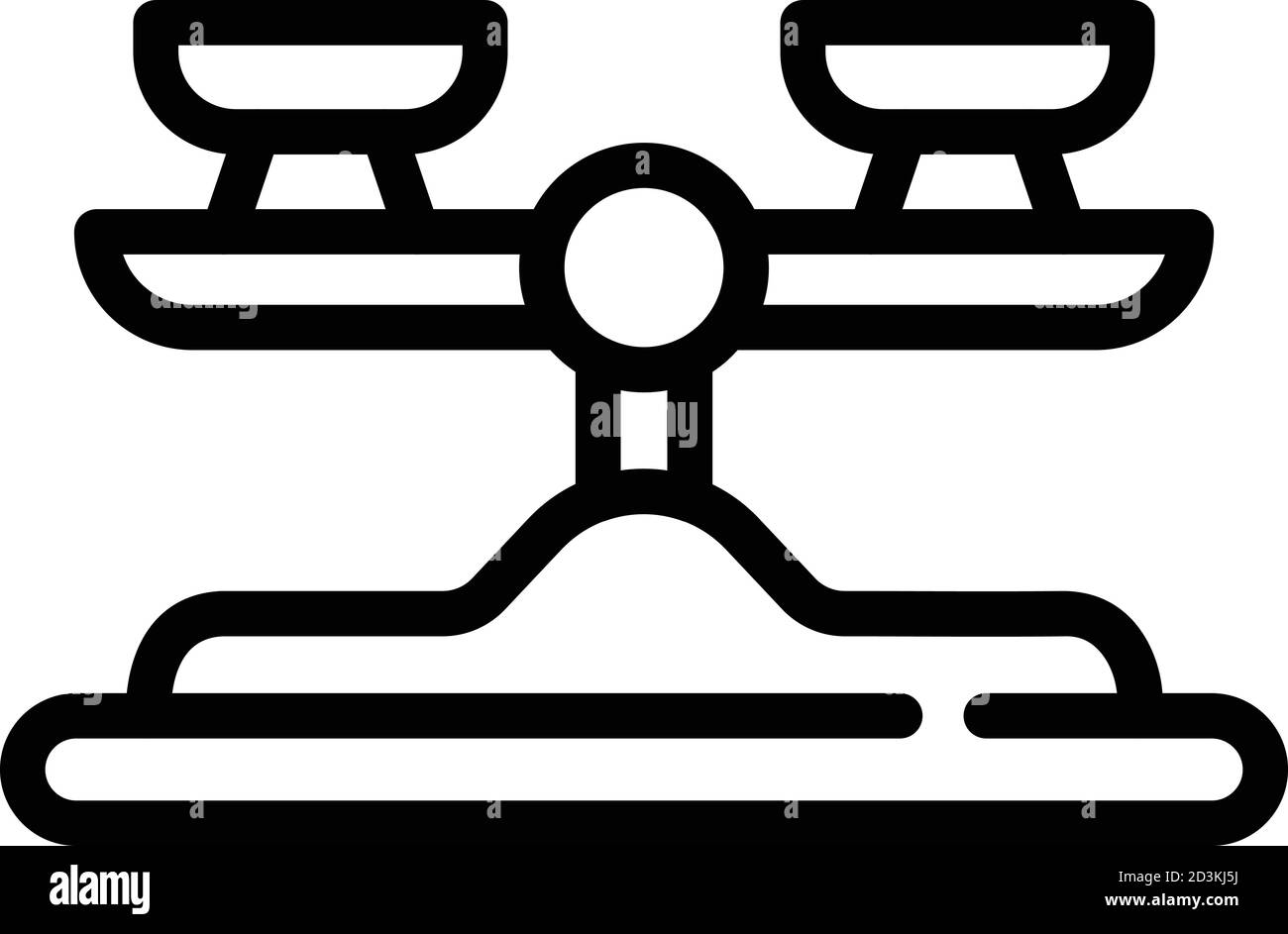 Metal scales comparison icon, outline style Stock Vector Image & Art ...