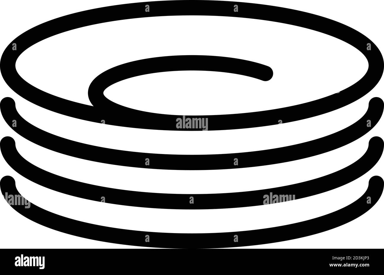 Food plate icon, outline style Stock Vector Image & Art - Alamy