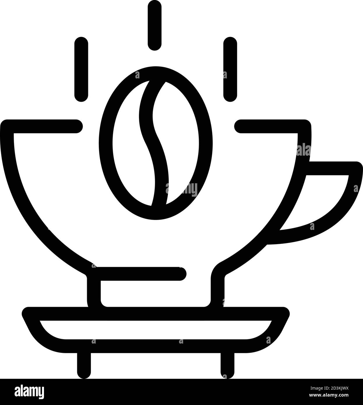 Coffee cup icon, outline style Stock Vector Image & Art - Alamy