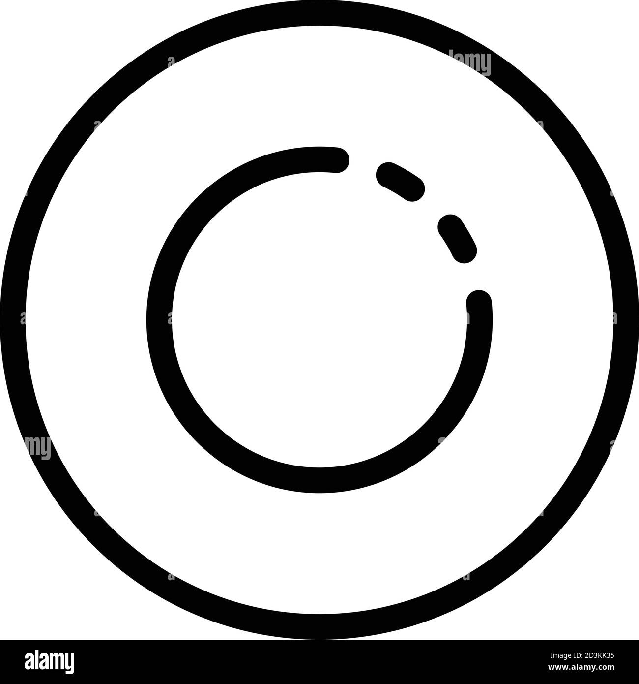 Ceramic plate icon, outline style Stock Vector Image & Art - Alamy