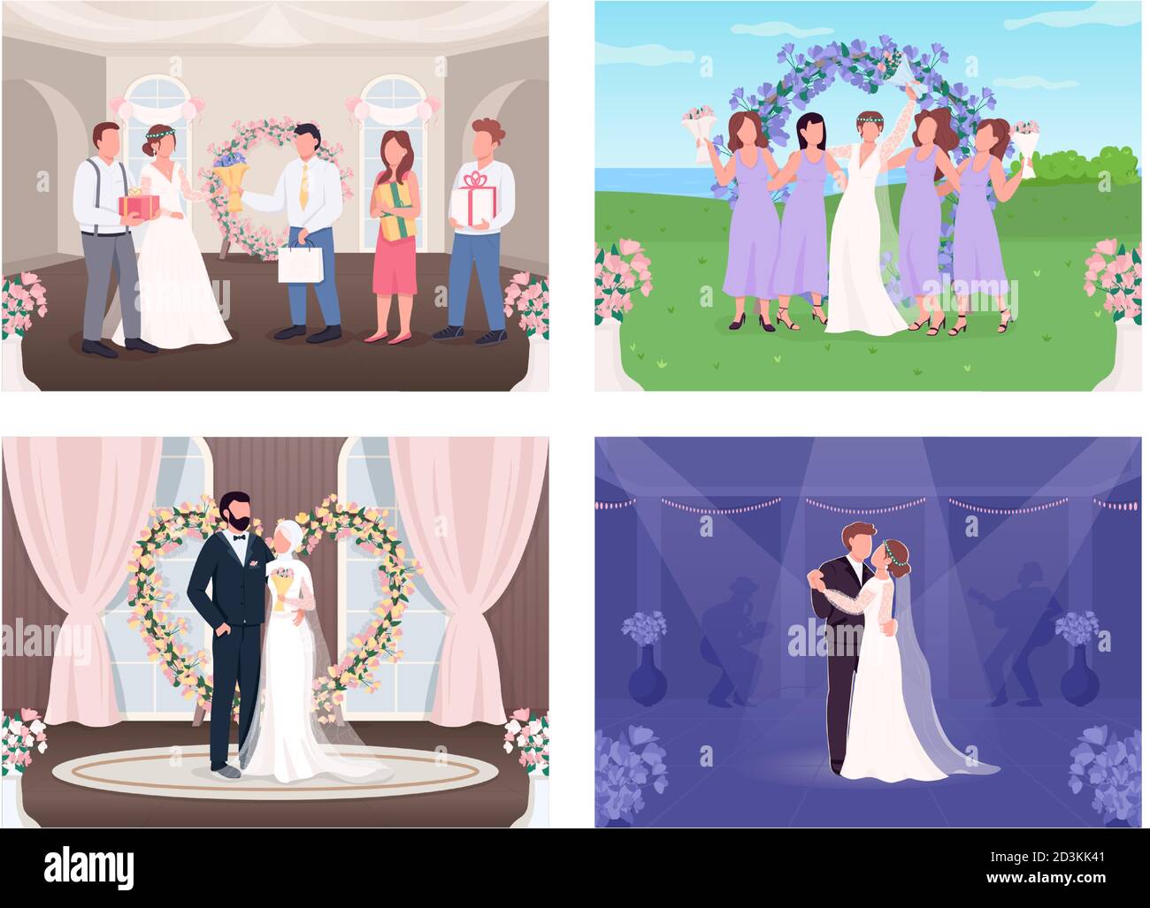 Wedding venue cartoon hi-res stock photography and images - Alamy