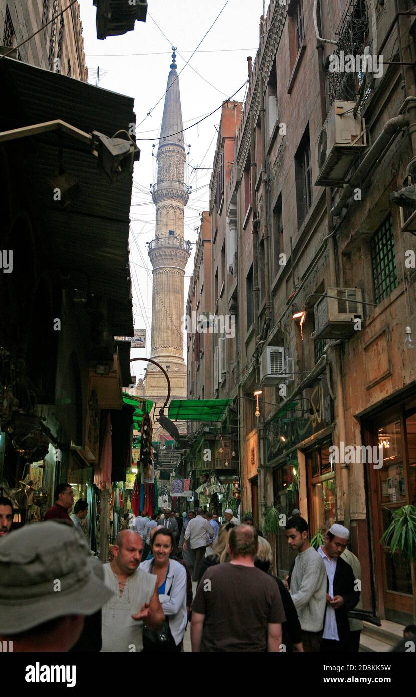 Great bazaar and market of Khan el Khalili Stock Photo - Alamy